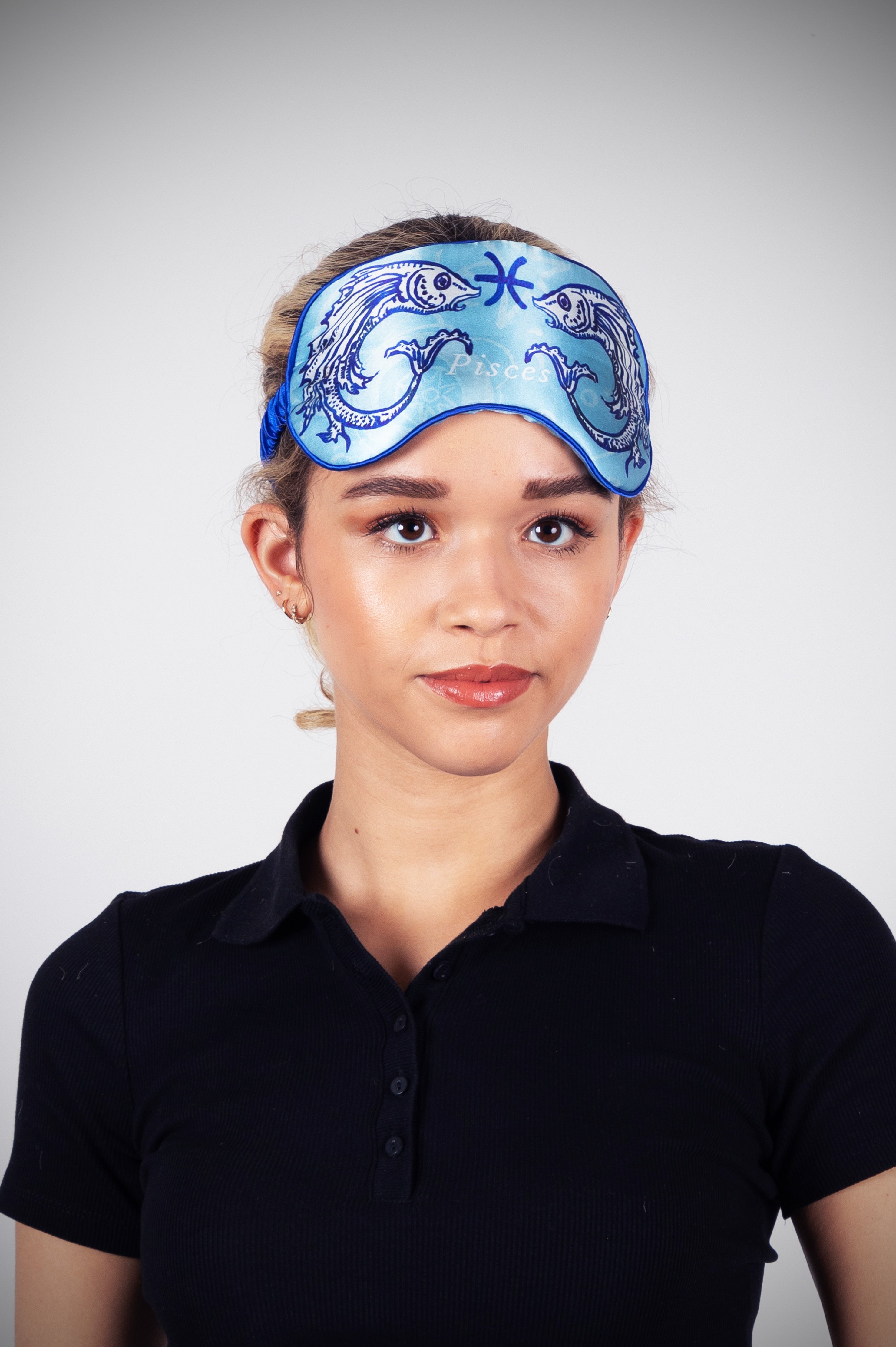Silk Eye Mask / "Pisces" - Sleepwear by JRF