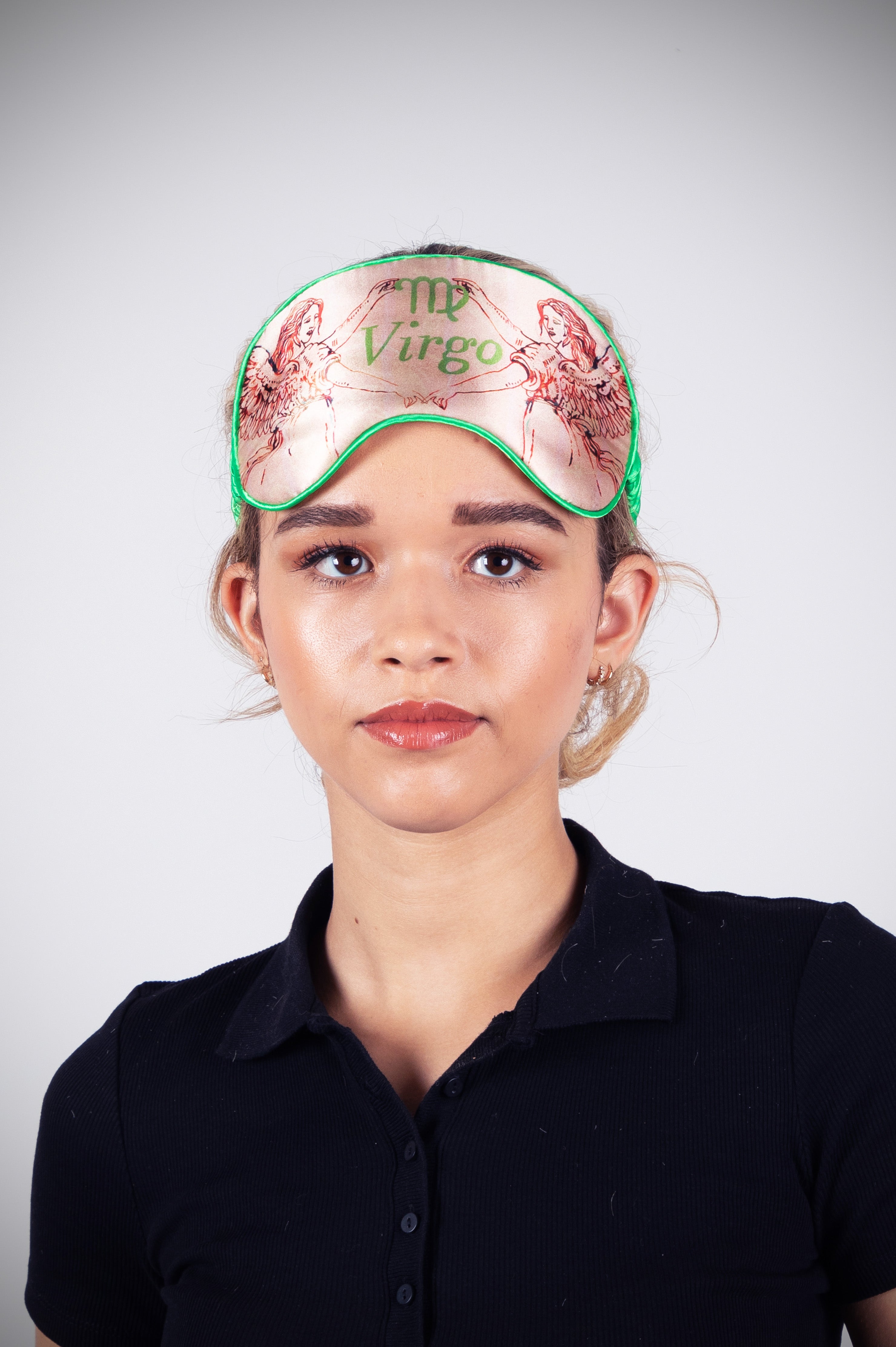 Silk Eye Mask / "Virgo" - Sleepwear by JRF